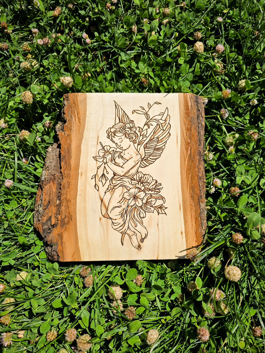 Hand Burned Angel – Darkside Woodburning